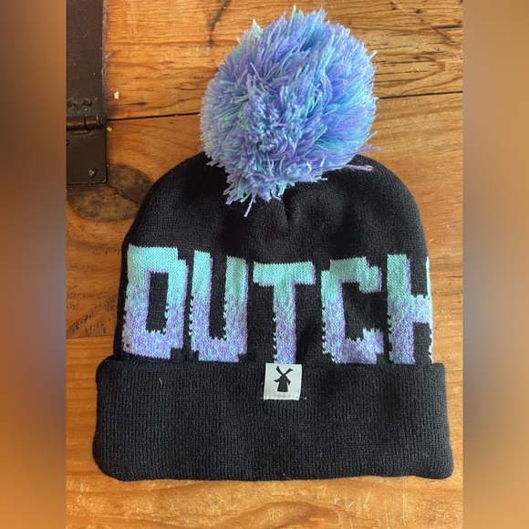 Dutch Bros | Accessories | Dutch Bros Beanie With Pom Pom | Poshmark